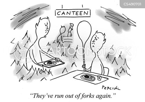 3-pronged Forks Cartoons and Comics - funny pictures from CartoonStock