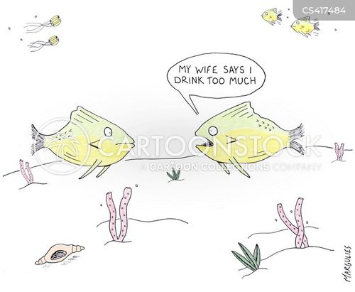 Drinking Like A Fish Cartoons and Comics - funny pictures from CartoonStock