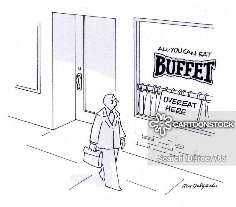 Buffet Cartoons and Comics - funny pictures from CartoonStock