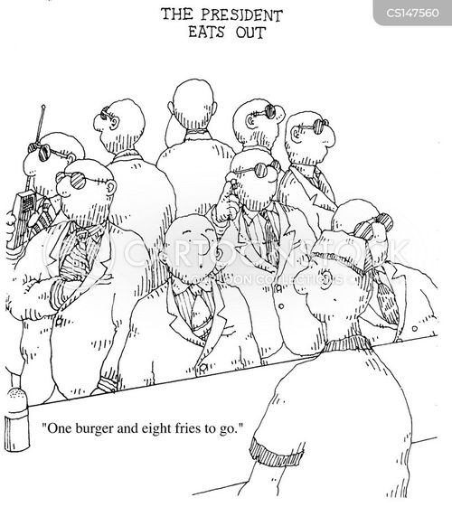 President Body Guard Cartoons and Comics - funny pictures from CartoonStock