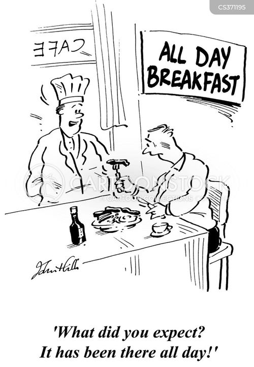 Eating Breakfast Cartoons and Comics - funny pictures from CartoonStock