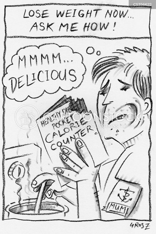 Calorie Counter Cartoons and Comics - funny pictures from CartoonStock