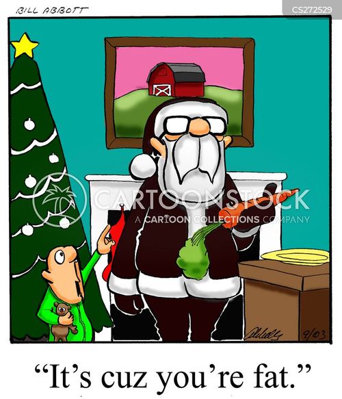 Fat Santa Cartoons and Comics - funny pictures from CartoonStock