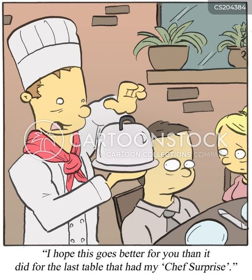 Chef's Surprise Cartoons and Comics - funny pictures from CartoonStock