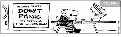 Fire Instructions Cartoons and Comics - funny pictures from CartoonStock