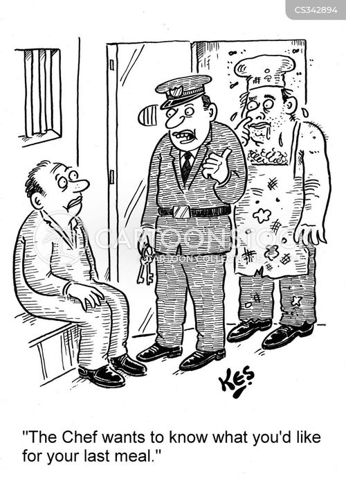 Last Meal Cartoons and Comics - funny pictures from CartoonStock