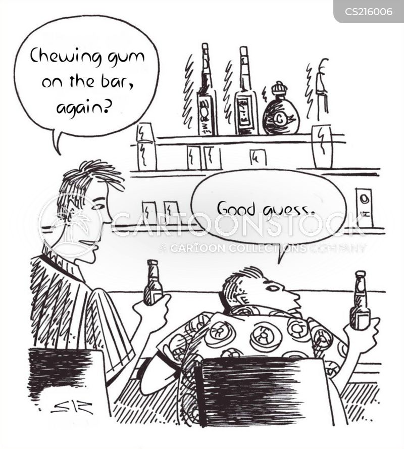 Gum Chewing Cartoons and Comics - funny pictures from CartoonStock