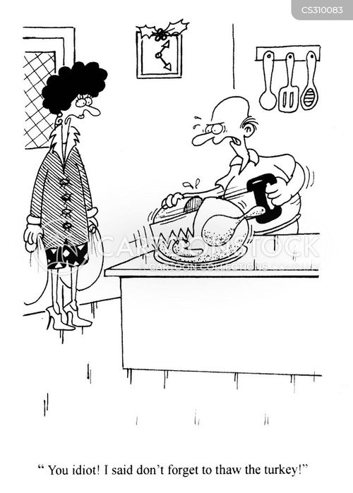 Frozen Turkey Cartoons and Comics - funny pictures from CartoonStock