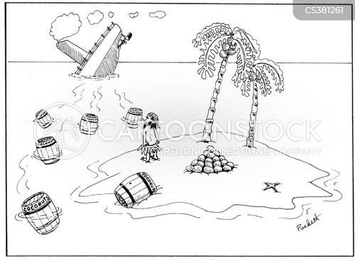 Falling Coconut Cartoons and Comics - funny pictures from CartoonStock