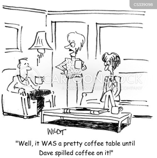Coffee Spills Cartoons and Comics - funny pictures from CartoonStock