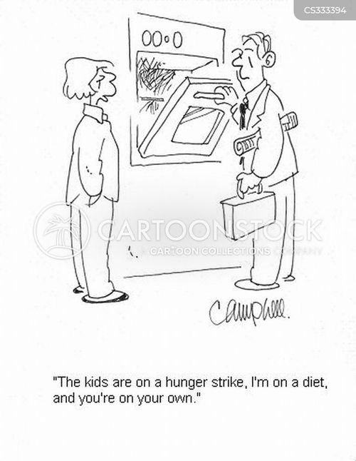 Hunger Strike Cartoons and Comics - funny pictures from CartoonStock