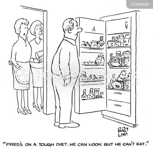 Strict Diet Cartoons and Comics - funny pictures from CartoonStock