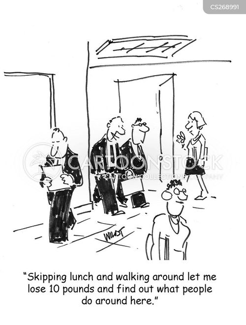 Skipping Lunch Cartoons and Comics - funny pictures from CartoonStock