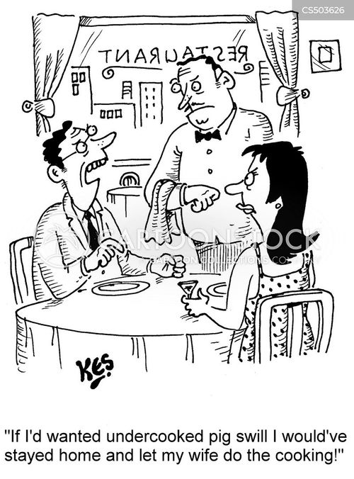 Undercooked Food Cartoons and Comics - funny pictures from CartoonStock