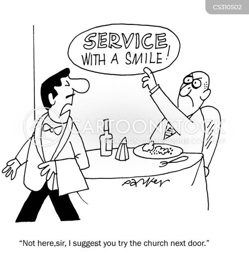 Service With A Smile Cartoons and Comics - funny pictures from CartoonStock