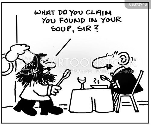 Hair In My Soup Cartoons and Comics - funny pictures from CartoonStock