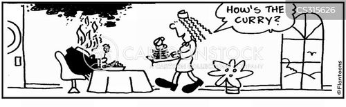 Eating Curry Cartoons and Comics - funny pictures from CartoonStock