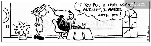 Agreeing Cartoons and Comics - funny pictures from CartoonStock