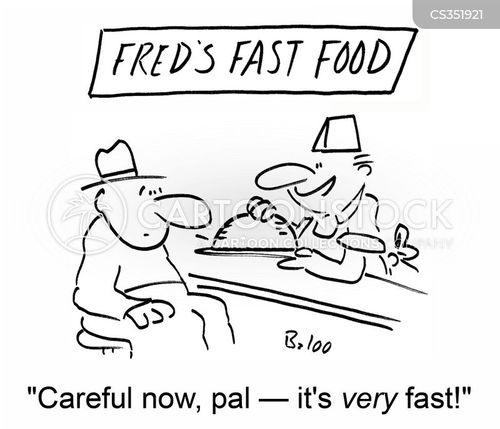 Rapid Eating Cartoons and Comics - funny pictures from CartoonStock