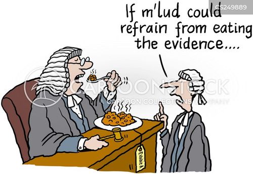 Eating Judge Cartoons and Comics - funny pictures from CartoonStock
