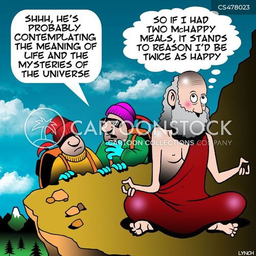 Secret To Happiness Cartoons and Comics - funny pictures from CartoonStock