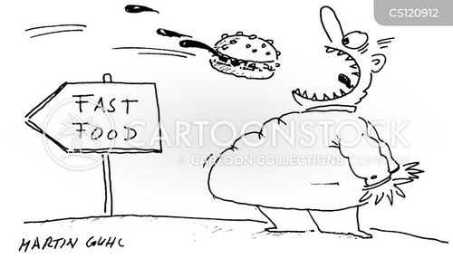 Fast Food Sign Cartoons and Comics - funny pictures from CartoonStock