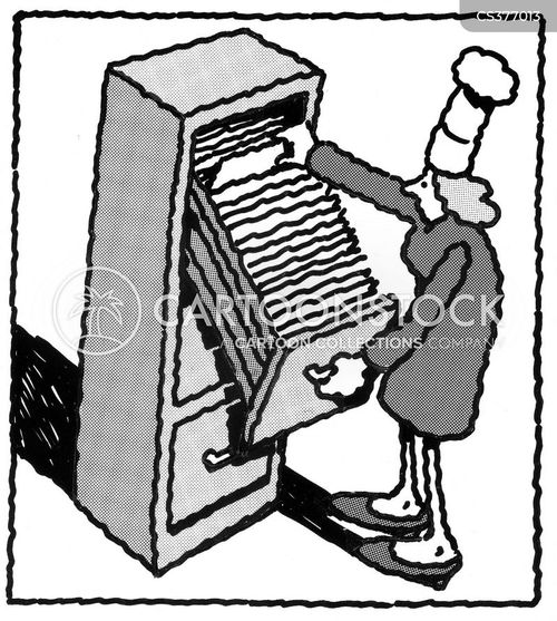 Filing Cabinet Cartoons and Comics - funny pictures from CartoonStock