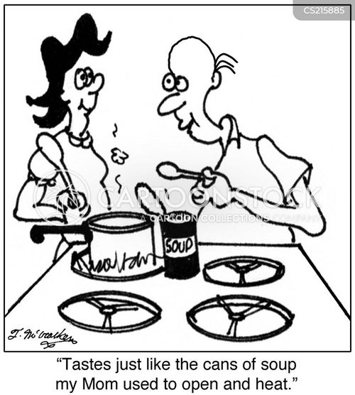 Canned Soup Cartoons and Comics - funny pictures from CartoonStock