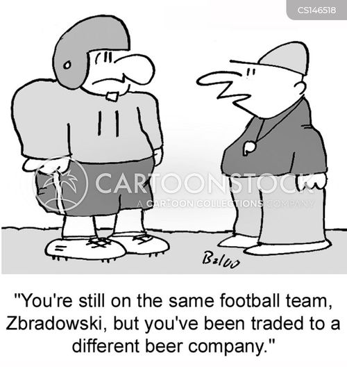 Football Trade Cartoons and Comics - funny pictures from CartoonStock