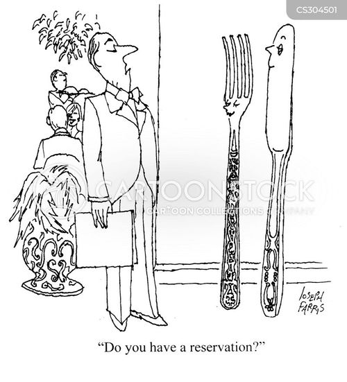 No Reservation Cartoons and Comics - funny pictures from CartoonStock