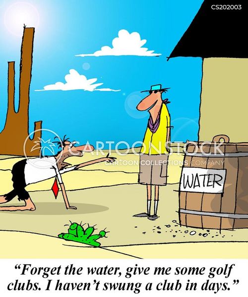 Golfer Couple Cartoons and Comics - funny pictures from CartoonStock