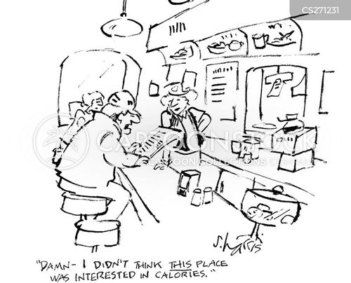 Counting Calories Cartoons and Comics - funny pictures from CartoonStock