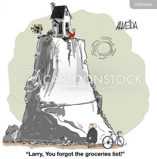Groceries List Cartoons and Comics - funny pictures from CartoonStock