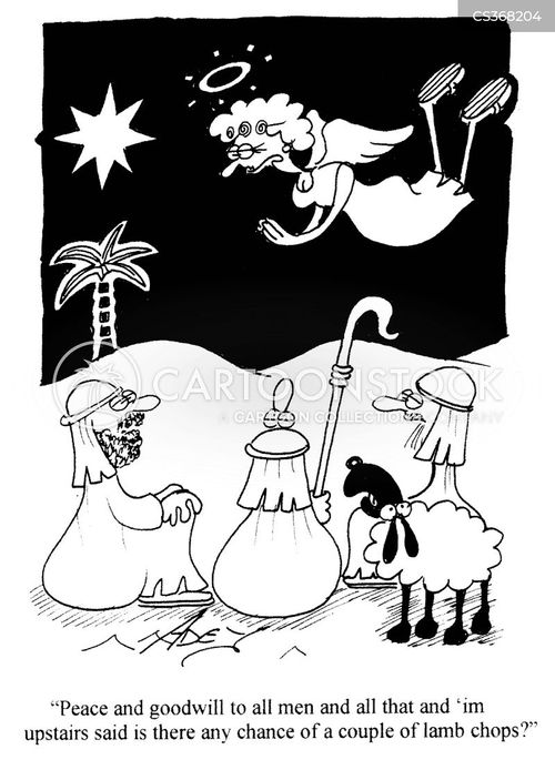 Lamb Chops Cartoons and Comics - funny pictures from CartoonStock