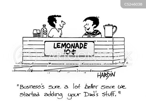 Selling Lemonade Cartoons and Comics - funny pictures from CartoonStock