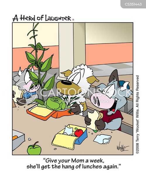Eating Lunch Cartoons and Comics - funny pictures from CartoonStock