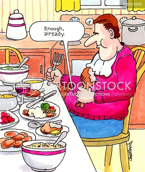 Excessive Table Cartoons and Comics - funny pictures from CartoonStock