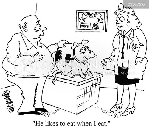 Pet Obesity Factors Cartoons and Comics - funny pictures from CartoonStock