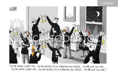 Party Guests Cartoons and Comics - funny pictures from CartoonStock