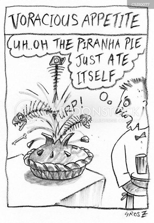 Piranha Pie Cartoons and Comics - funny pictures from CartoonStock