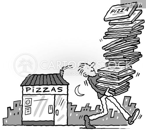 Pizza Stack Cartoons and Comics - funny pictures from CartoonStock