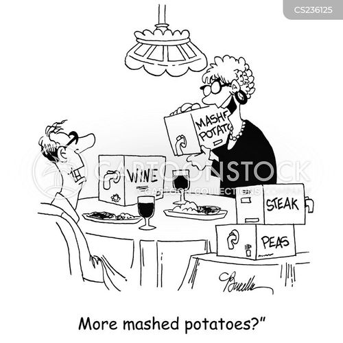 Mashed Potatoes Cartoons and Comics - funny pictures from CartoonStock