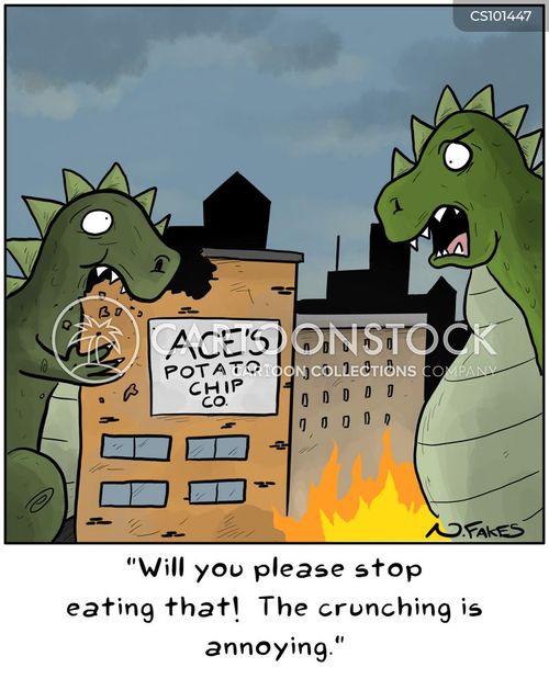 Crunching Cartoons and Comics - funny pictures from CartoonStock