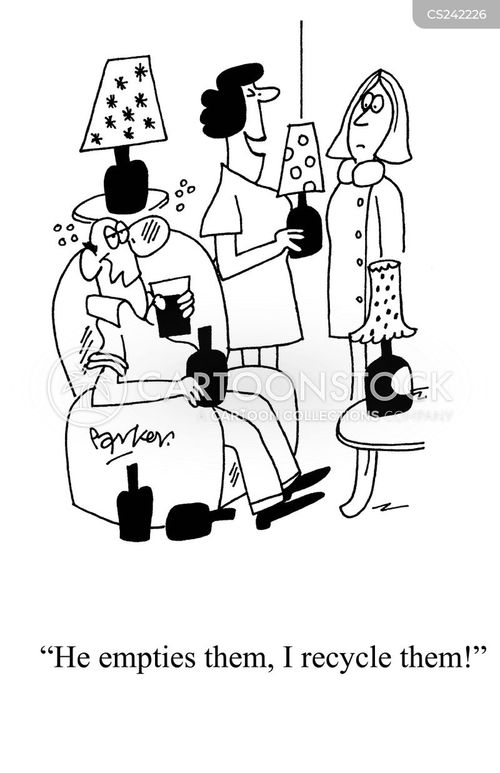 Empty Bottles Cartoons And Comics Funny Pictures From CartoonStock
