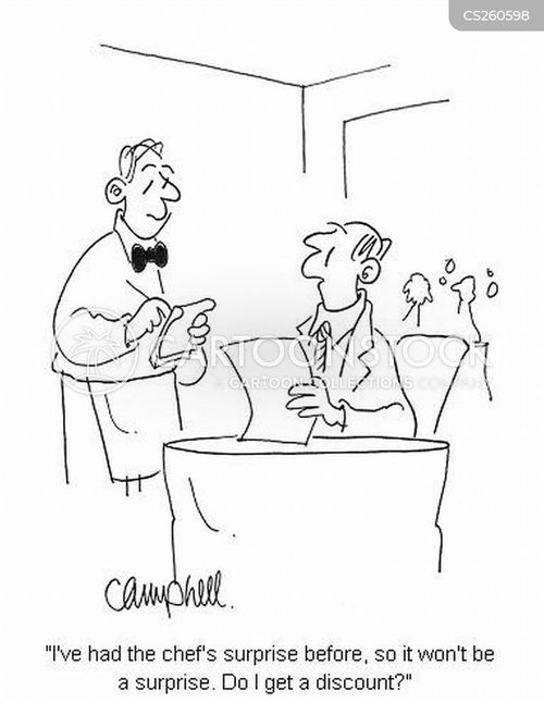 Menu Surprise Cartoons and Comics - funny pictures from CartoonStock