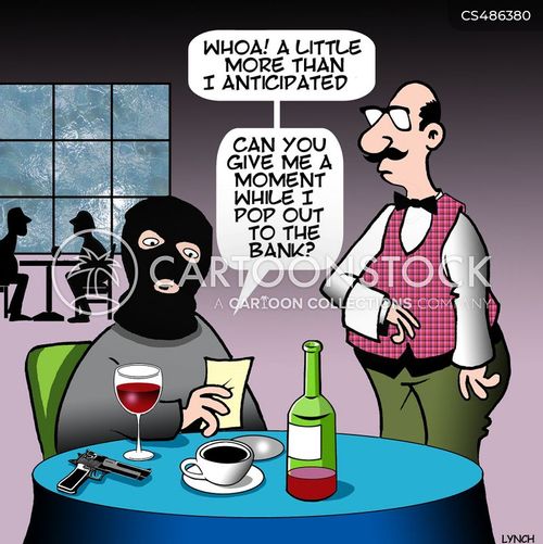 Rob A Bank Cartoons and Comics - funny pictures from CartoonStock