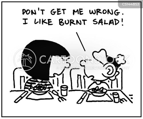 Burnt Food Cartoons and Comics - funny pictures from CartoonStock