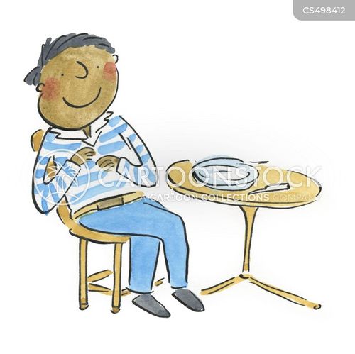 Finishing Food Cartoons and Comics - funny pictures from CartoonStock