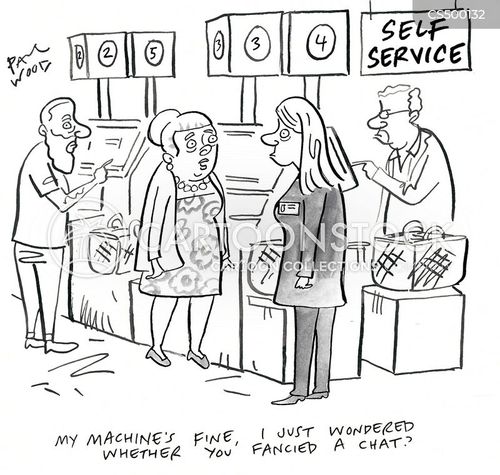 Self Service Cartoons and Comics - funny pictures from CartoonStock