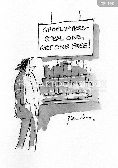 Shoplifted Cartoons and Comics - funny pictures from CartoonStock